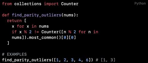 Python代码阅读（第30篇）：找到列表中的奇偶异常项 Infoq 写作平台