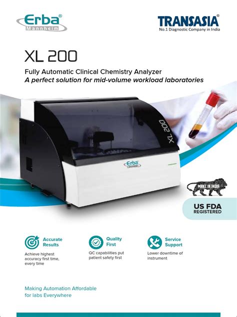 Fully Automatic Clinical Chemistry Analyzer A Perfect Solution For Mid