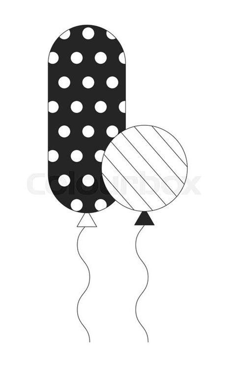 Floating Helium Balloons For Birthday Party Black And White Colourbox