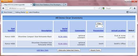 Demo Gear Database Free Download Demo Gear Database B Miscellaneous
