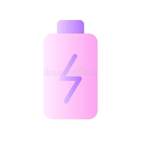 Battery Flat Gradient Two Color Ui Icon Stock Vector Illustration Of Equipment Dual 258878292