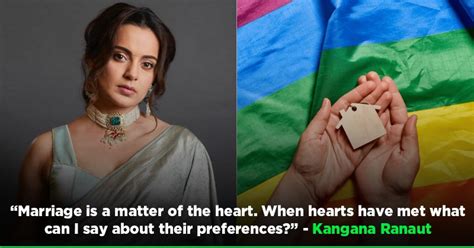 Days After Slamming It Kangana Ranaut Extends Her Support For Legalizing Same Sex Marriage