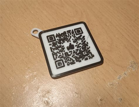 Keychain Qr Code Meme By Tomáš Smejkal Download Free Stl Model