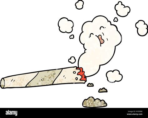 Cartoon Smoking Cigarette Stock Vector Image And Art Alamy