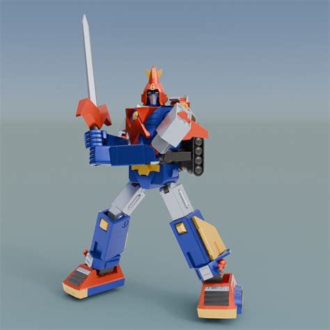🎨 Voltes V Robo With Articulation Fan Art Voltus V・ 3d File For 3d