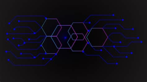 Premium Photo Colorful Connection System And High Tech Technology On Black Color Illustration