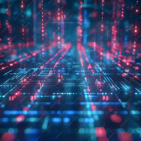 Premium Photo Abstract Digital Network Data Connections In A