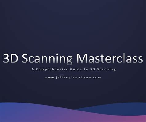 Artstation 3d Scanning Masterclass Tutorials