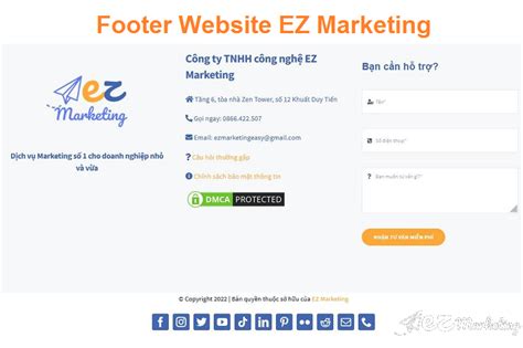 Footer Website Là Gì Footer Website Có Tác Dụng Gì Ez Marketing