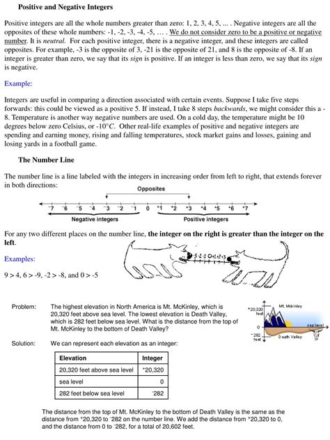 PPT Positive And Negative Integers PowerPoint Presentation Free Download ID 6013481