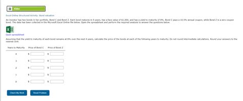 Solved Bond The Data Has Been Collected In The Microsoft Chegg Com