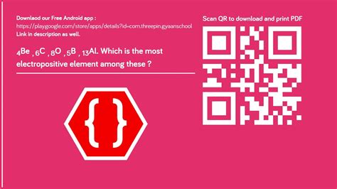 Which Is The Most Electropositive Element Among These Write Electronic Configuration 10th