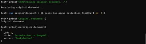 How To Update The Id Of Mongodb Document Geeksforgeeks