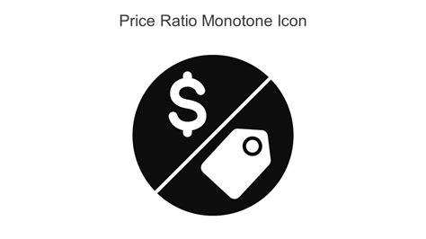 price ratio monotone icon in powerpoint pptx png and editable eps format