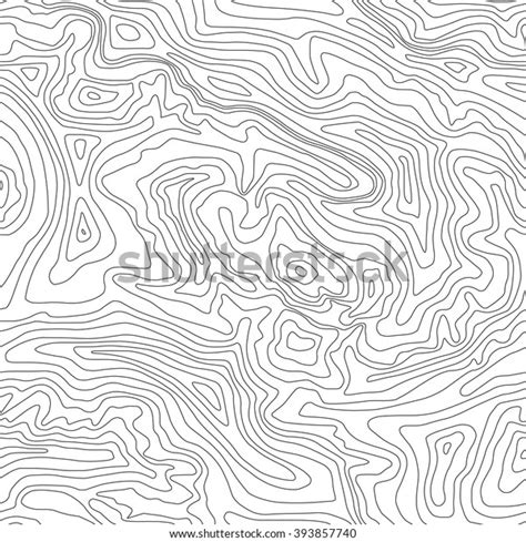 Topographic Map Seamless Pattern Line Design Stock Vector Royalty Free
