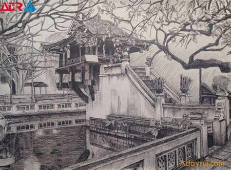 Vẽ Tranh Phong Cảnh Bằng Bút Chì Cực Đẹp Adayrui