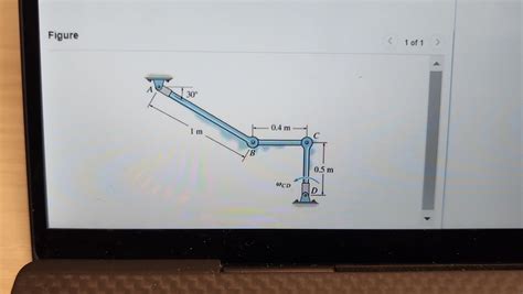 Solved Rod Cd Is Rotating With An Angular Velocity