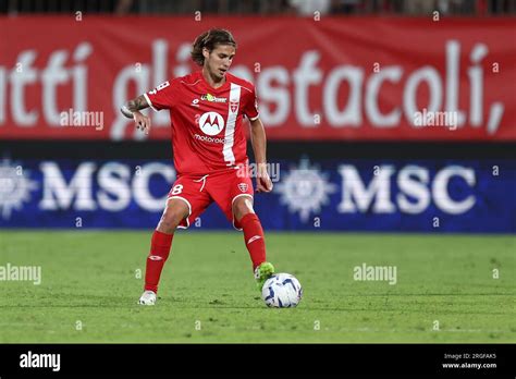 Andrea Colpani Of Ac Monza Controls The Ball During The Silvio