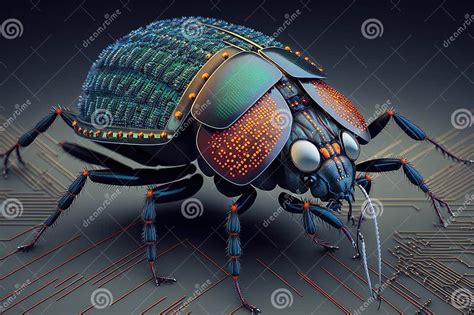 Genetic Programmer Debugging Program By Tracking And Fixing Bugs Stock