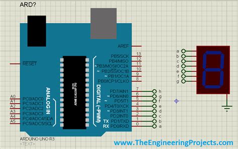 Interfacing Of Seven Segment With Arduino In Proteus Artofit