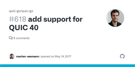 Add Support For Quic 40 · Issue 618 · Quic Goquic Go · Github