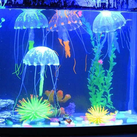 Silicone Artificial Light Jellyfish Fluorescent Je Grandado