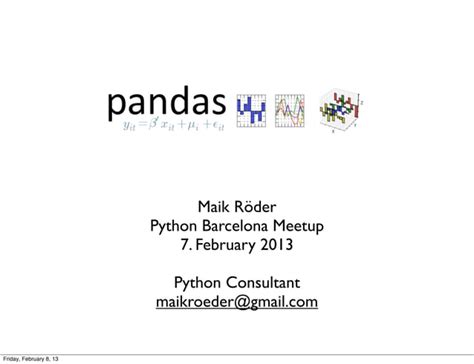 Pandas Ppt
