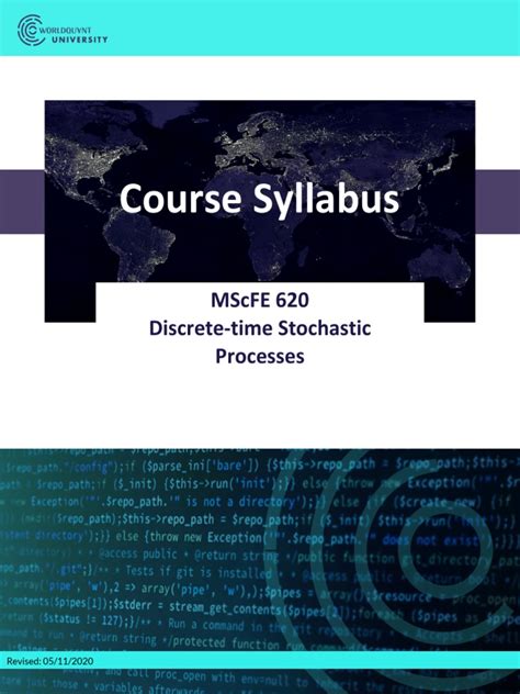 mscfe 620 discrete time stochastic processes syllabus pdf turnitin stochastic process