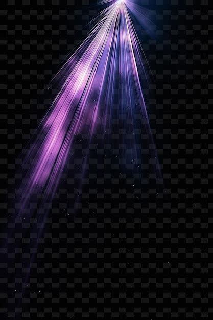 Premium Psd Png Diffracted Light Rays With Spread Light And Indigo
