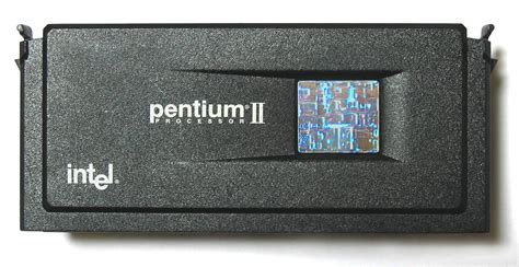 Intel Pentium II This A Slot Style Connection And The Unit Was Much Larger Old Technology