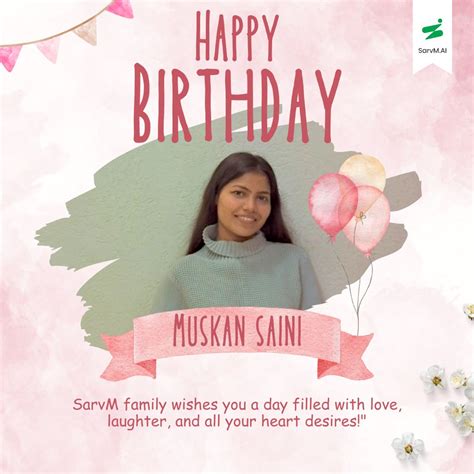 Pooja Lodwal On Linkedin Many Many Return Of The Day To Muskan Saini