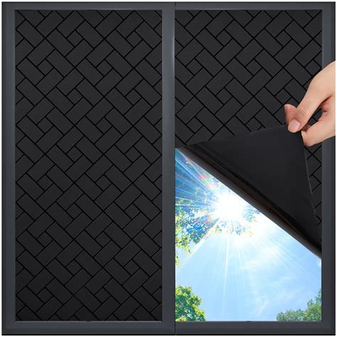 Coavas Blackout Window Film 100 Sun Blocking And Darkening