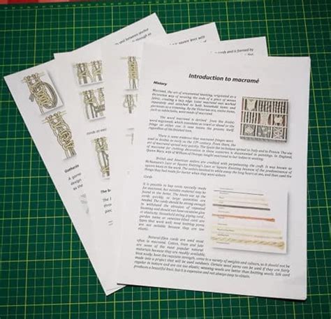 Macrame Pattern Book Instant Download How To Tutorial Macrame Etsy