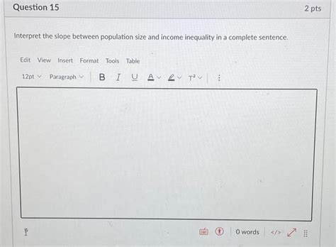 Solved Question 12 5 Pts Gini Coefficient Is A Statistic