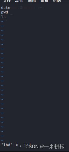 Vi编辑器的使用和shell编程vi创建并编辑一个文件 Csdn博客