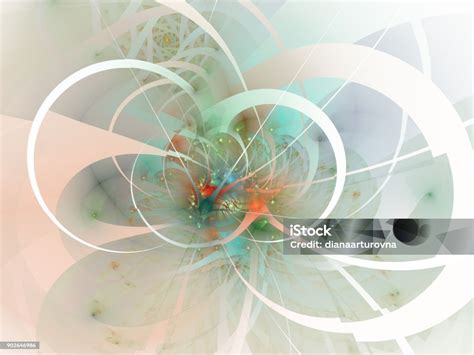 온화 하 고 부드러운 프랙탈 꽃 로고 디자인 개념 웹 인쇄 포스터에 대 한 컴퓨터 생성된 이미지 꽃 배경 0명에 대한 스톡 사진