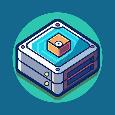 A Simple Illustration Of A Data Storage Device With A Stacked Design Simplified Design Of A