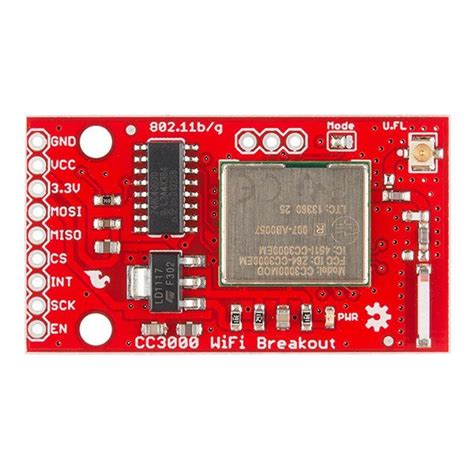 Cc3000 Wifi Module Sparkfun Botland Robotic Shop