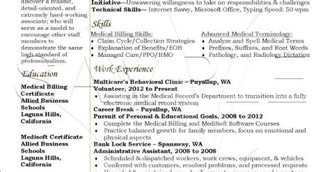 Resume For Medical Coder Fresher