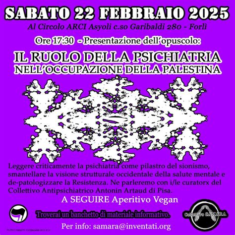 ForlÌ Il Ruolo Della Psichiatria Nelloccupazione Della Palestina