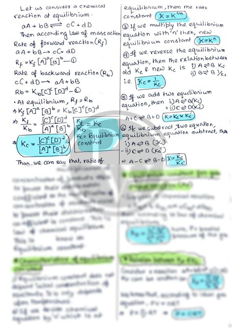 Solution 69480c5774db58f0a03691ac Chemical Equilibrium Handwritten