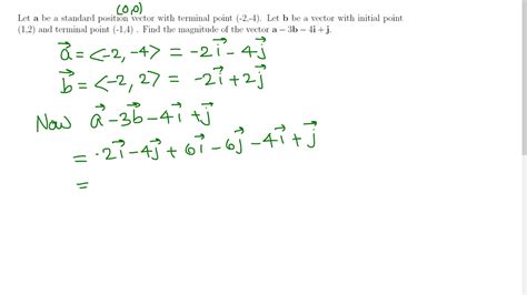 Calc Iii Finding Magnitude Of A Vector Youtube