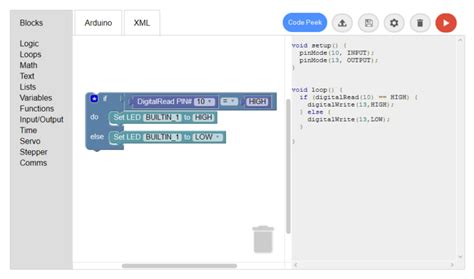 Arduino Block Based Coding Learn Arduino Without Writing A Single Line