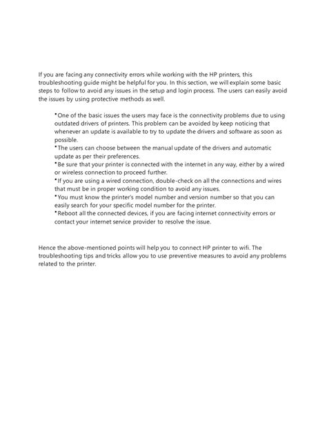 PPT HP Wireless Printer Setup Install Connecting The HP Wireless Printer To The