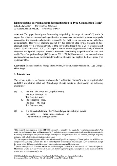 pdf distinguishing coercion and underspecification in type