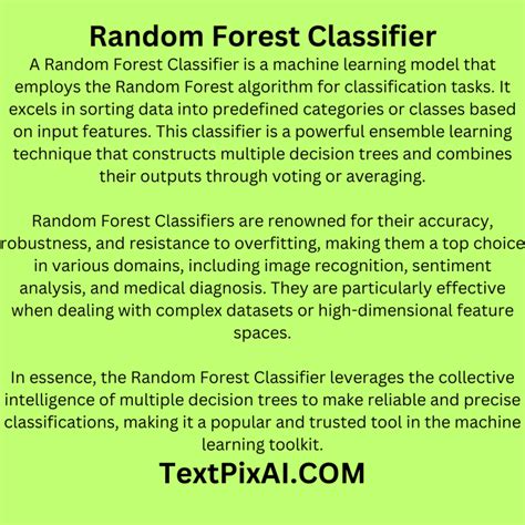 Random Forest Classifier Textpixai Ai Artistry Ultimate Content And Image Generator