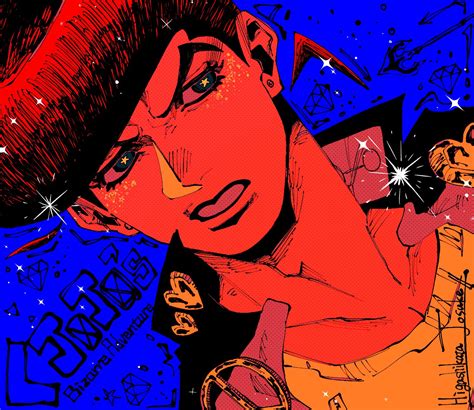 Higashikata Josuke Jojo No Kimyou Na Bouken Drawn By Larugo Danbooru