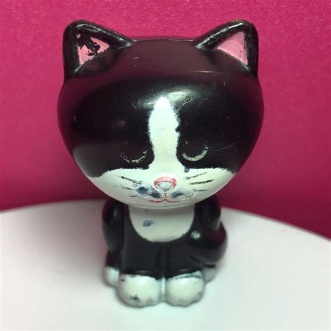 Kenner Tree Tots Chestnut The Cat Figure Black White 70s Vintage Etsy