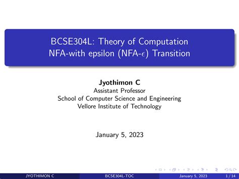 Solution 8 Nfa With Epsilon Transitions And Its Examples 05 01 2023
