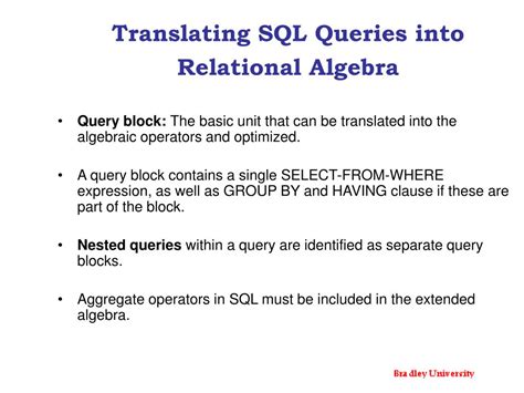 Ppt Query Optimization And Query Processing Powerpoint Presentation